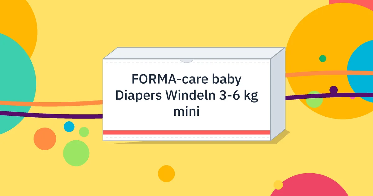 Symbolbild: Packung mit der Aufschrift FORMA-care baby Diapers Windeln 3-6 kg mini (PZN 19385190) – Verfügbarkeit und Bezug in Apotheken in Frankfurt am Main
