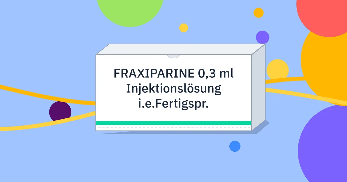 Symbolbild: Packung mit der Aufschrift FRAXIPARINE 0,3 ml Injektionslösung i.e.Fertigspr. (PZN 06109235) – Verfügbarkeit und Bezug in Apotheken in Frankfurt am Main