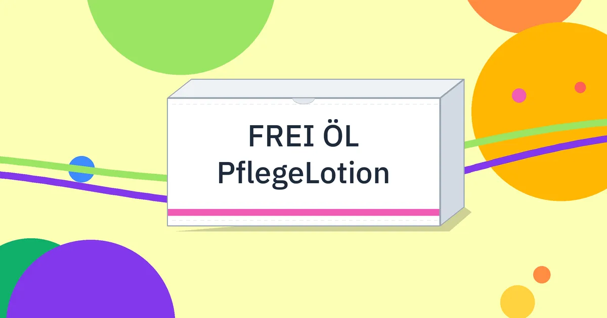 Symbolbild: Packung mit der Aufschrift FREI ÖL PflegeLotion (PZN 19247186) – Verfügbarkeit und Bezug in Apotheken in Frankfurt am Main