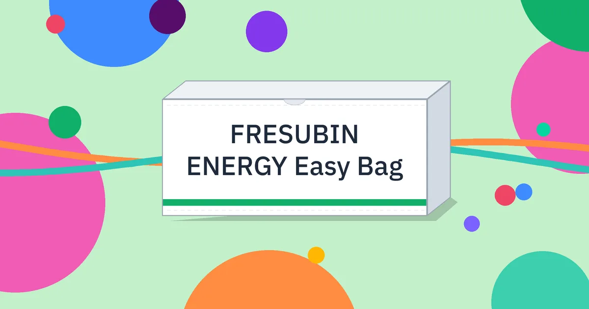 Symbolbild: Packung mit der Aufschrift FRESUBIN ENERGY Easy Bag (PZN 00884507) – Verfügbarkeit und Bezug in Apotheken in Frankfurt am Main