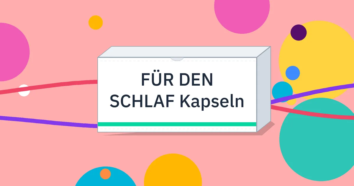 Symbolbild: Packung mit der Aufschrift FÜR DEN SCHLAF Kapseln (PZN 16892791) – Verfügbarkeit und Bezug in Apotheken in Frankfurt am Main