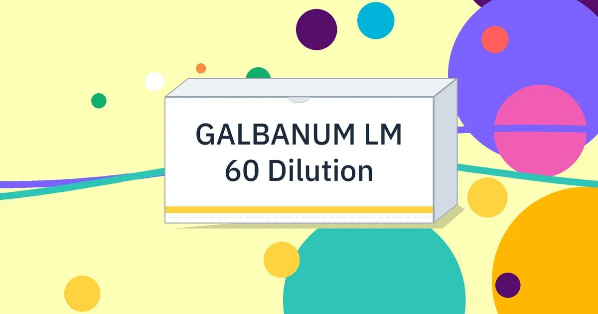 Symbolbild: Packung mit der Aufschrift GALBANUM LM 60 Dilution (PZN 13495552) – Verfügbarkeit und Bezug in Apotheken in Frankfurt am Main