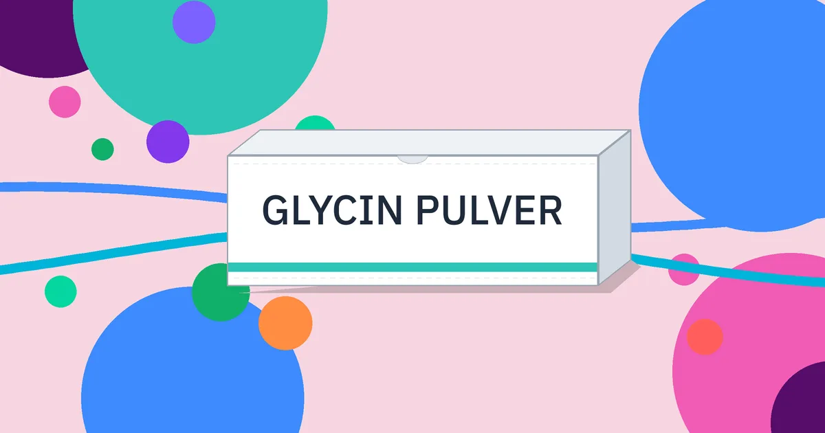 Symbolbild: Packung mit der Aufschrift GLYCIN PULVER (PZN 17862289) – Verfügbarkeit und Bezug in Apotheken in Frankfurt am Main