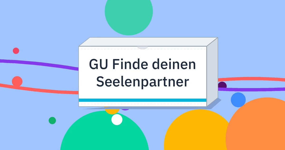 Symbolbild: Packung mit der Aufschrift GU Finde deinen Seelenpartner (PZN 17062270) – Verfügbarkeit und Bezug in Apotheken in Frankfurt am Main