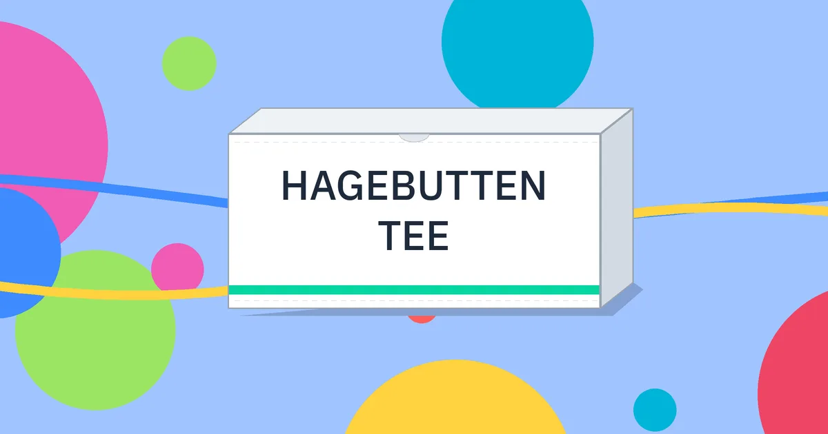 Symbolbild: Packung mit der Aufschrift HAGEBUTTEN TEE (PZN 00429542) – Verfügbarkeit und Bezug in Apotheken in Frankfurt am Main