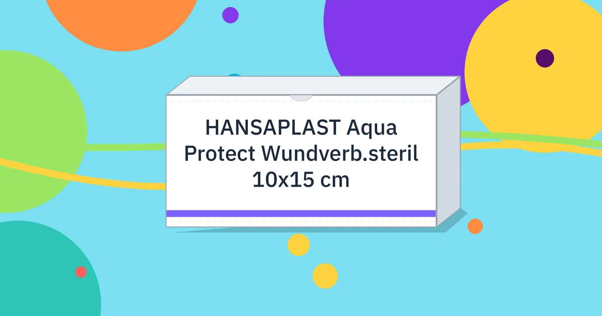 Symbolbild: Packung mit der Aufschrift HANSAPLAST Aqua Protect Wundverb.steril 10x15 cm (PZN 17268534) – Verfügbarkeit und Bezug in Apotheken in Frankfurt am Main