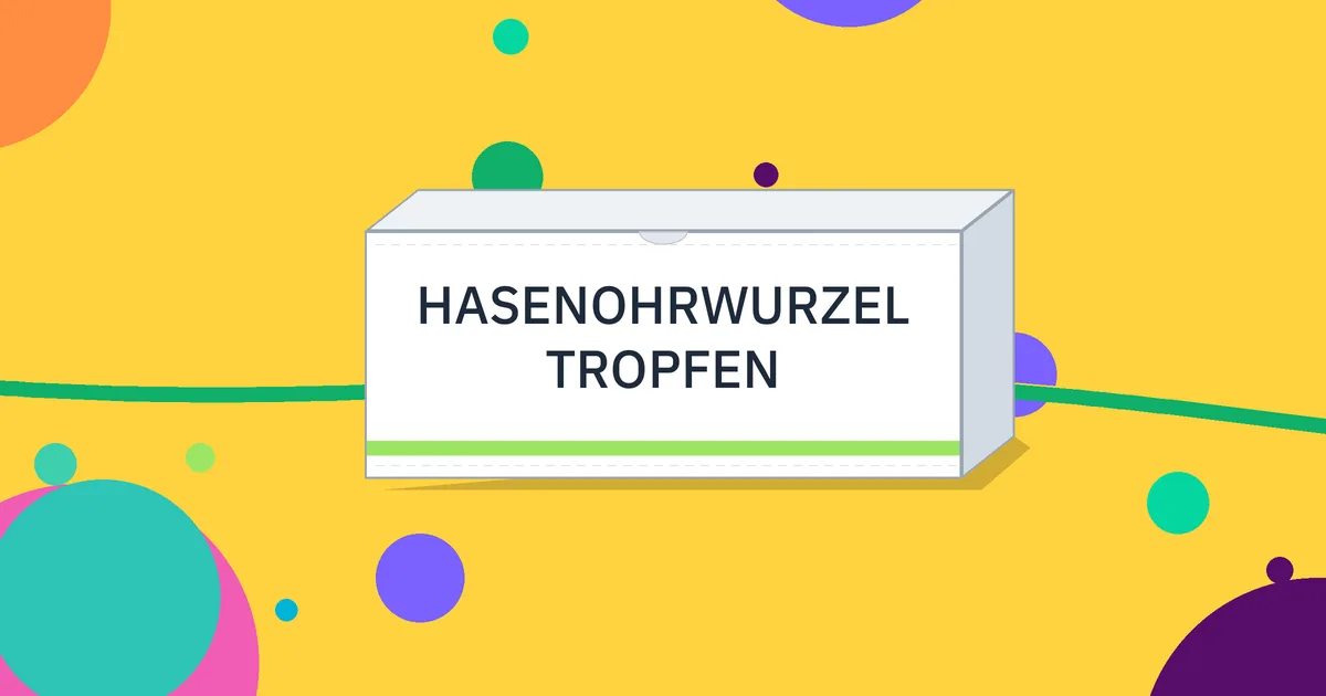 Symbolbild: Packung mit der Aufschrift HASENOHRWURZEL TROPFEN (PZN 14127810) – Verfügbarkeit und Bezug in Apotheken in Frankfurt am Main