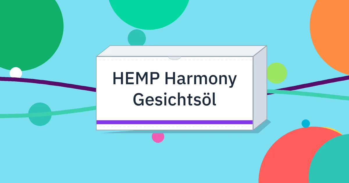 Symbolbild: Packung mit der Aufschrift HEMP Harmony Gesichtsöl (PZN 19927745) – Verfügbarkeit und Bezug in Apotheken in Frankfurt am Main