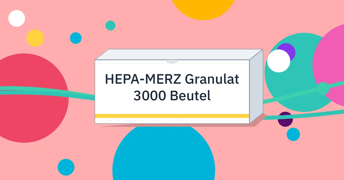 Symbolbild: Packung mit der Aufschrift HEPA-MERZ Granulat 3000 Beutel (PZN 07620622) – Verfügbarkeit und Bezug in Apotheken in Frankfurt am Main