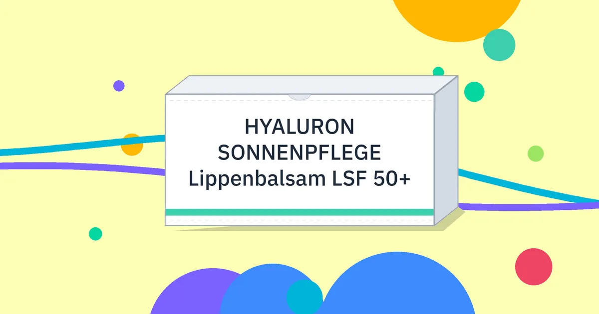 Symbolbild: Packung mit der Aufschrift HYALURON SONNENPFLEGE Lippenbalsam LSF 50+ (PZN 13926259) – Verfügbarkeit und Bezug in Apotheken in Frankfurt am Main