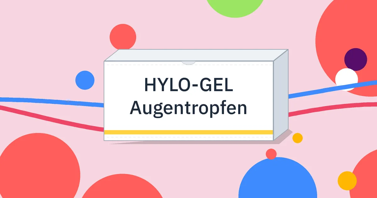 Symbolbild: Packung mit der Aufschrift HYLO-GEL Augentropfen (PZN 10389660) – Verfügbarkeit und Bezug in Apotheken in Frankfurt am Main