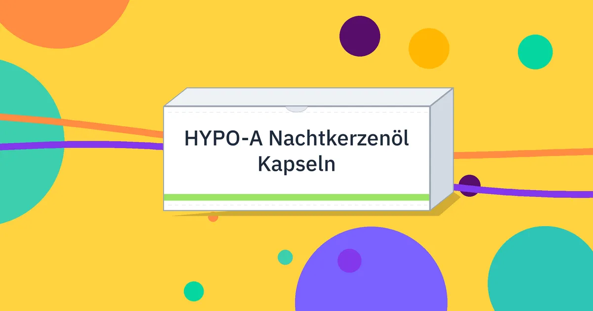 Symbolbild: Packung mit der Aufschrift HYPO-A Nachtkerzenöl Kapseln (PZN 00028518) – Verfügbarkeit und Bezug in Apotheken in Frankfurt am Main
