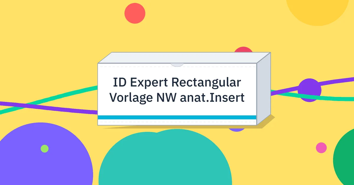 Symbolbild: Packung mit der Aufschrift ID Expert Rectangular Vorlage NW anat.Insert (PZN 10049409) – Verfügbarkeit und Bezug in Apotheken in Frankfurt am Main
