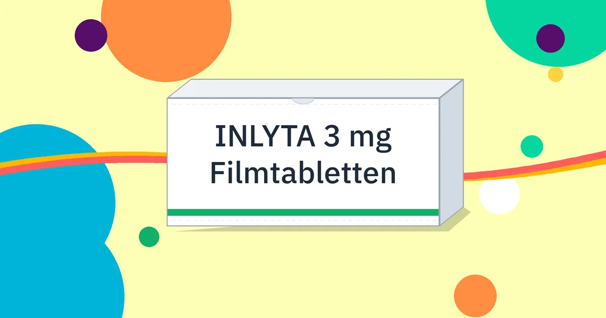 Symbolbild: Packung mit der Aufschrift INLYTA 3 mg Filmtabletten (PZN 10135505) – Verfügbarkeit und Bezug in Apotheken in Frankfurt am Main