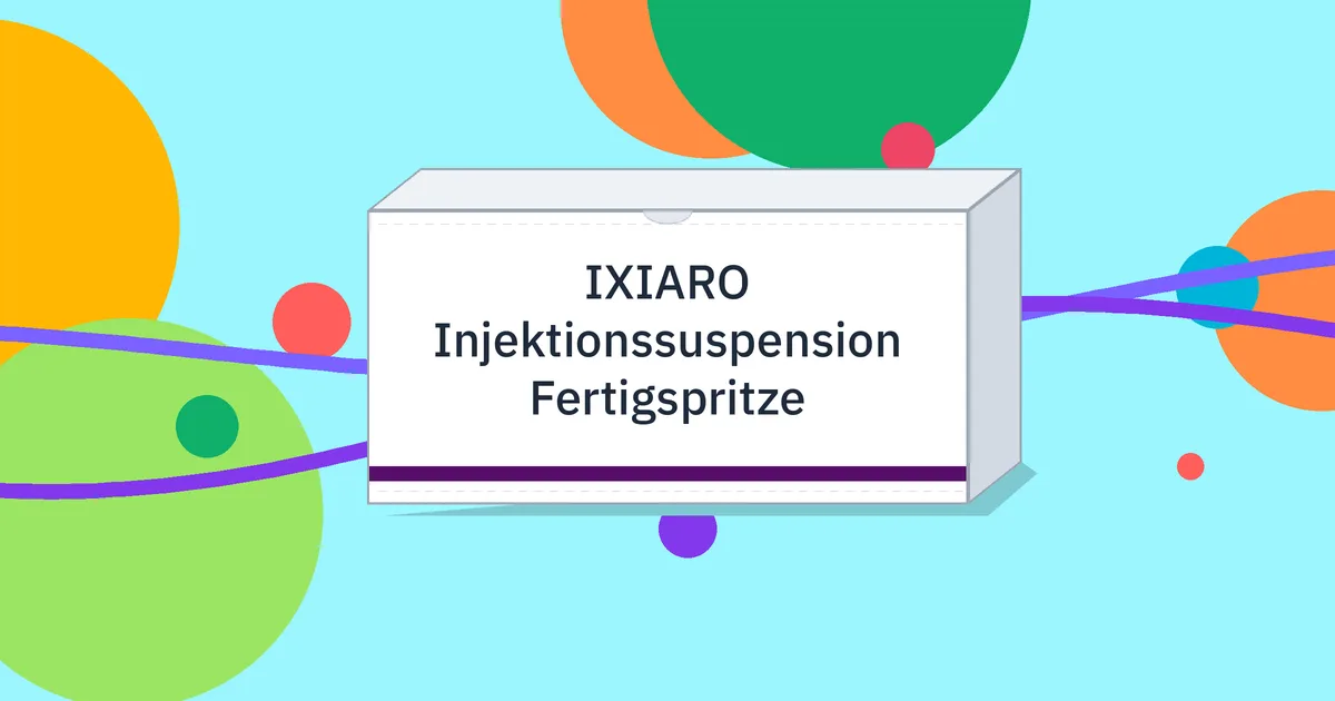 Symbolbild: Packung mit der Aufschrift IXIARO Injektionssuspension Fertigspritze (PZN 18813979) – Verfügbarkeit und Bezug in Apotheken in Frankfurt am Main