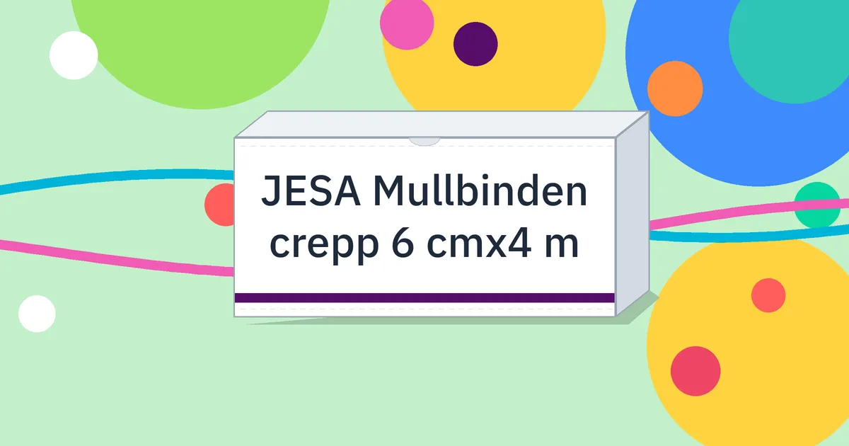 Symbolbild: Packung mit der Aufschrift JESA Mullbinden crepp 6 cmx4 m (PZN 11152894) – Verfügbarkeit und Bezug in Apotheken in Frankfurt am Main