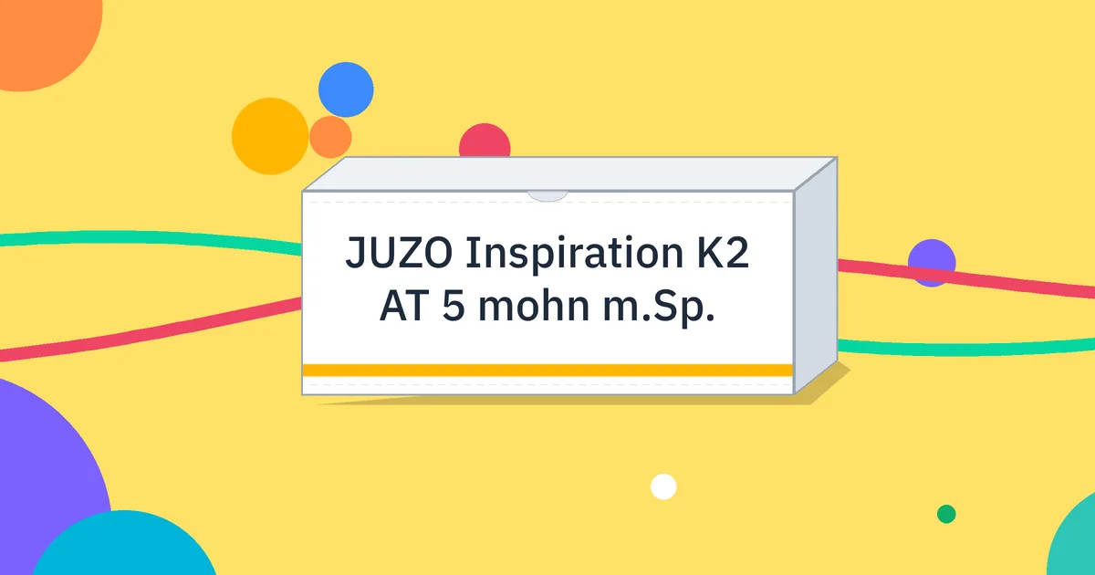 Symbolbild: Packung mit der Aufschrift JUZO Inspiration K2 AT 5 mohn m.Sp. (PZN 14926988) – Verfügbarkeit und Bezug in Apotheken in Frankfurt am Main