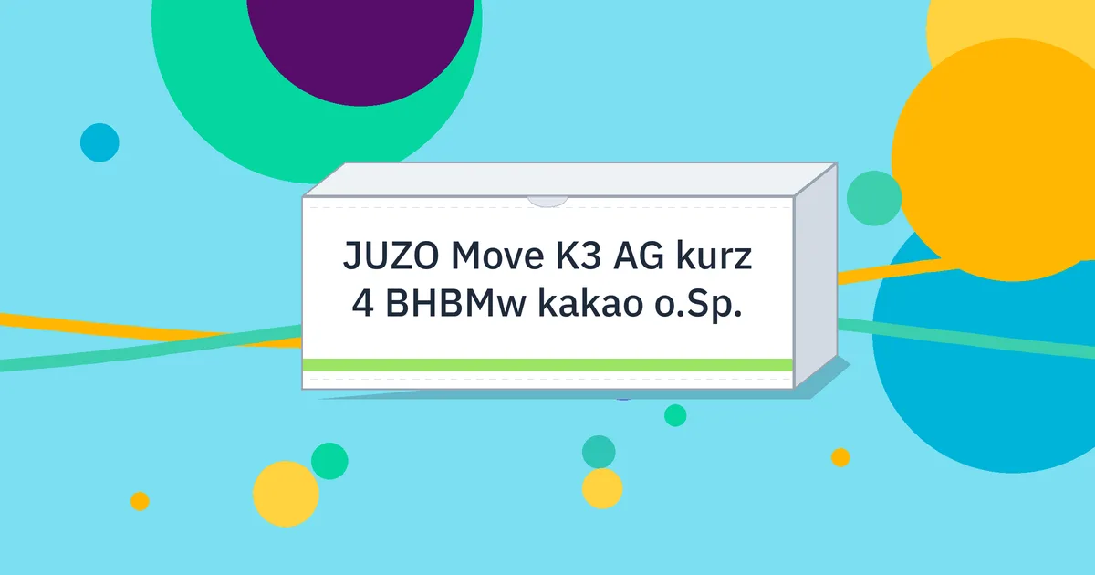 Symbolbild: Packung mit der Aufschrift JUZO Move K3 AG kurz 4 BHBMw kakao o.Sp. (PZN 18594230) – Verfügbarkeit und Bezug in Apotheken in Frankfurt am Main