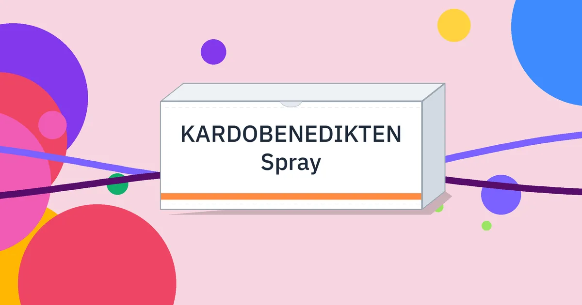 Symbolbild: Packung mit der Aufschrift KARDOBENEDIKTEN Spray (PZN 11712910) – Verfügbarkeit und Bezug in Apotheken in Frankfurt am Main