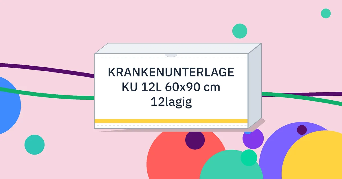 Symbolbild: Packung mit der Aufschrift KRANKENUNTERLAGE KU 12L 60x90 cm 12lagig (PZN 00169058) – Verfügbarkeit und Bezug in Apotheken in Frankfurt am Main