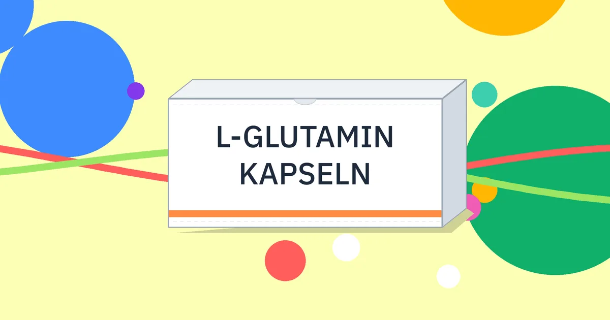 Symbolbild: Packung mit der Aufschrift L-GLUTAMIN KAPSELN (PZN 10310233) – Verfügbarkeit und Bezug in Apotheken in Frankfurt am Main