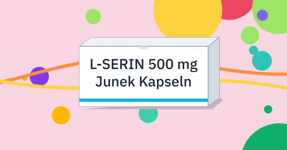 Symbolbild: Packung mit der Aufschrift L-SERIN 500 mg Junek Kapseln (PZN 00131794) – Verfügbarkeit und Bezug in Apotheken in Frankfurt am Main