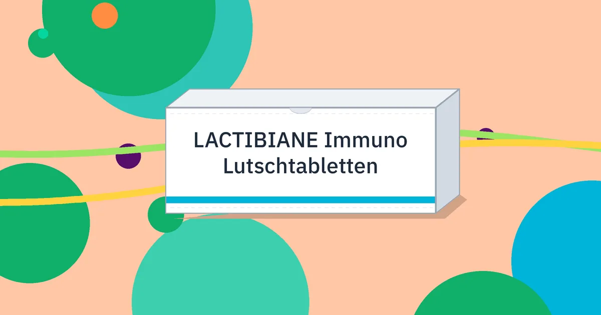 Symbolbild: Packung mit der Aufschrift LACTIBIANE Immuno Lutschtabletten (PZN 17604297) – Verfügbarkeit und Bezug in Apotheken in Frankfurt am Main