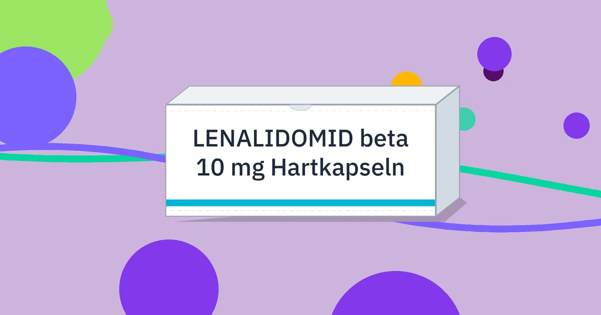 Symbolbild: Packung mit der Aufschrift LENALIDOMID beta 10 mg Hartkapseln (PZN 17243669) – Verfügbarkeit und Bezug in Apotheken in Frankfurt am Main