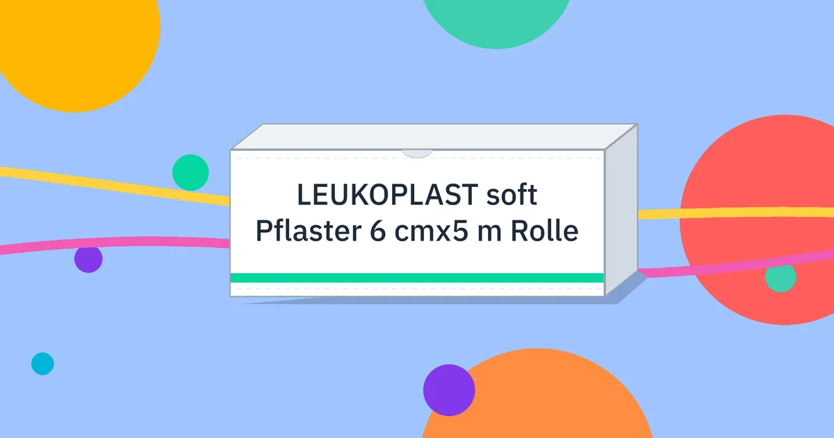 Symbolbild: Packung mit der Aufschrift LEUKOPLAST soft Pflaster 6 cmx5 m Rolle (PZN 13838408) – Verfügbarkeit und Bezug in Apotheken in Frankfurt am Main