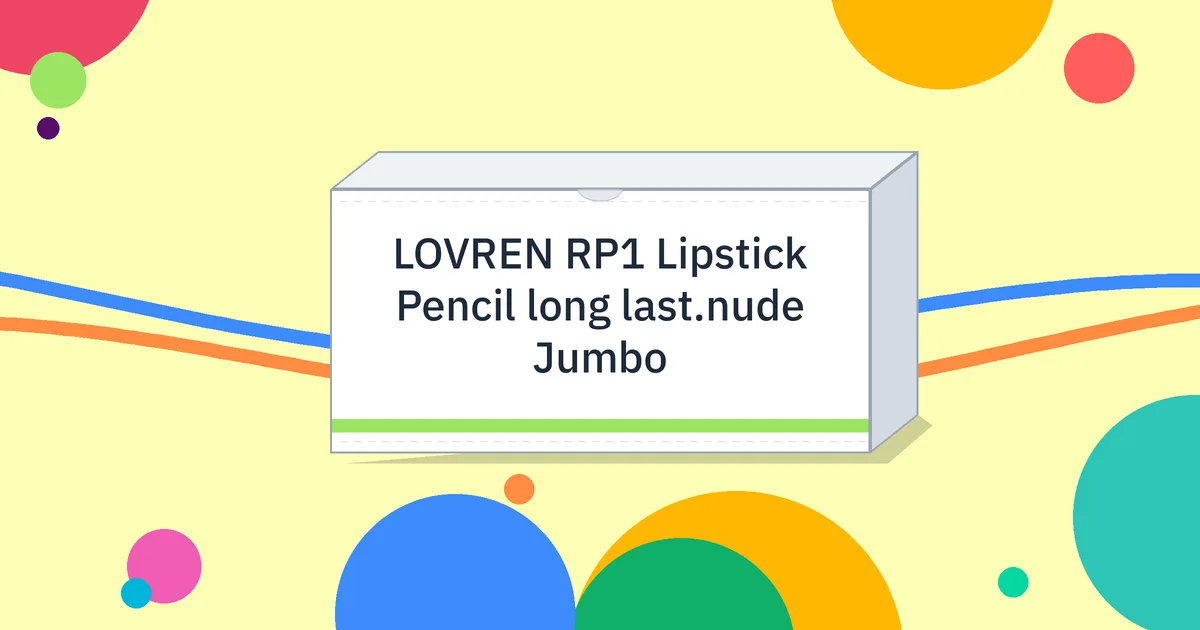 Symbolbild: Packung mit der Aufschrift LOVREN RP1 Lipstick Pencil long last.nude Jumbo (PZN 20031072) – Verfügbarkeit und Bezug in Apotheken in Frankfurt am Main