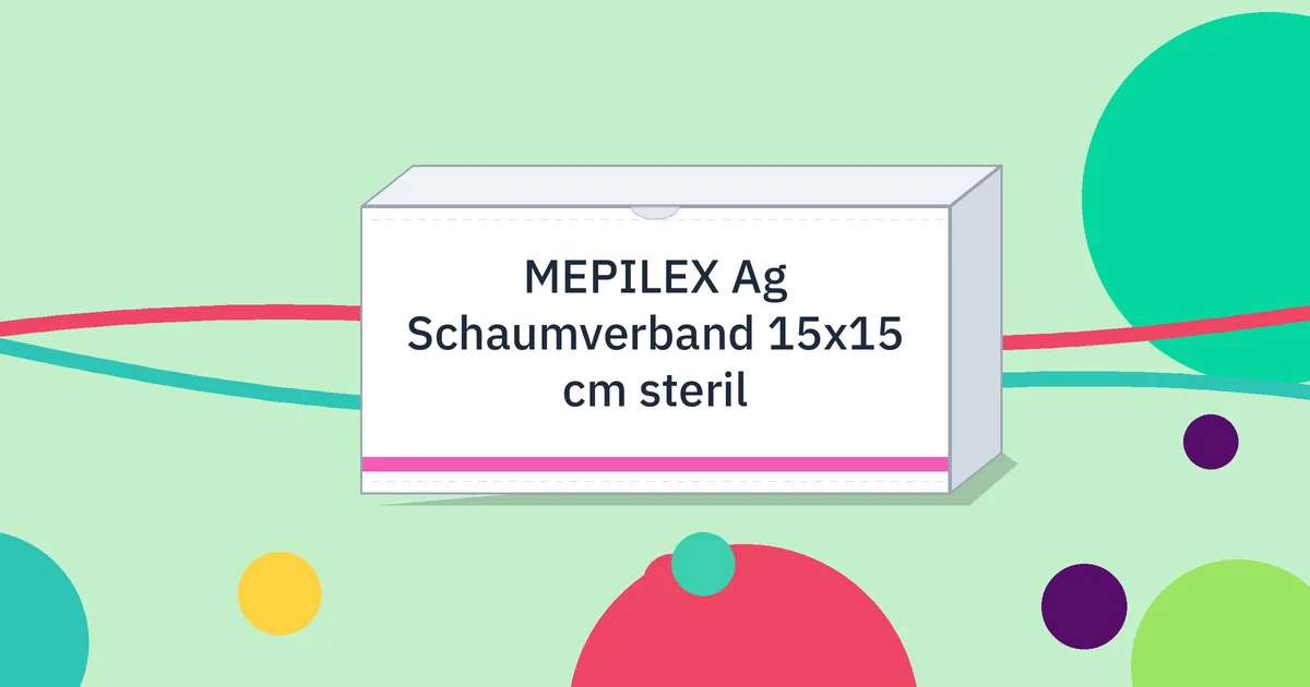 Symbolbild: Packung mit der Aufschrift MEPILEX Ag Schaumverband 15x15 cm steril (PZN 12373947) – Verfügbarkeit und Bezug in Apotheken in Frankfurt am Main