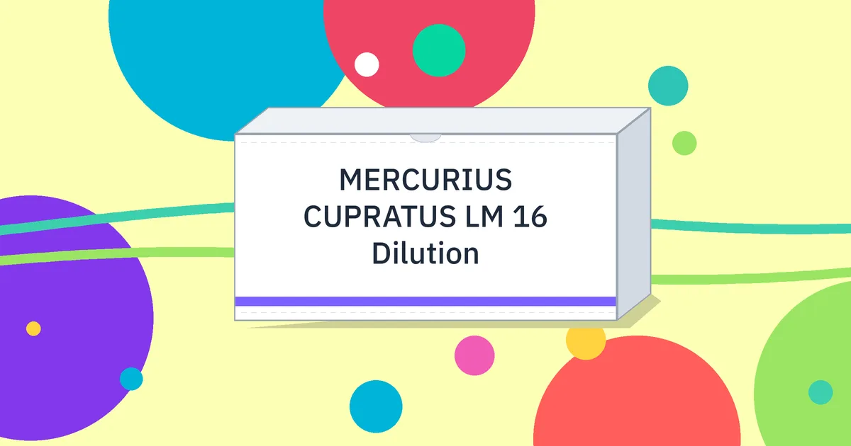 Symbolbild: Packung mit der Aufschrift MERCURIUS CUPRATUS LM 16 Dilution (PZN 12950468) – Verfügbarkeit und Bezug in Apotheken in Frankfurt am Main