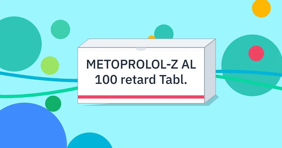 Symbolbild: Packung mit der Aufschrift METOPROLOL-Z AL 100 retard Tabl. (PZN 03352283) – Verfügbarkeit und Bezug in Apotheken in Frankfurt am Main