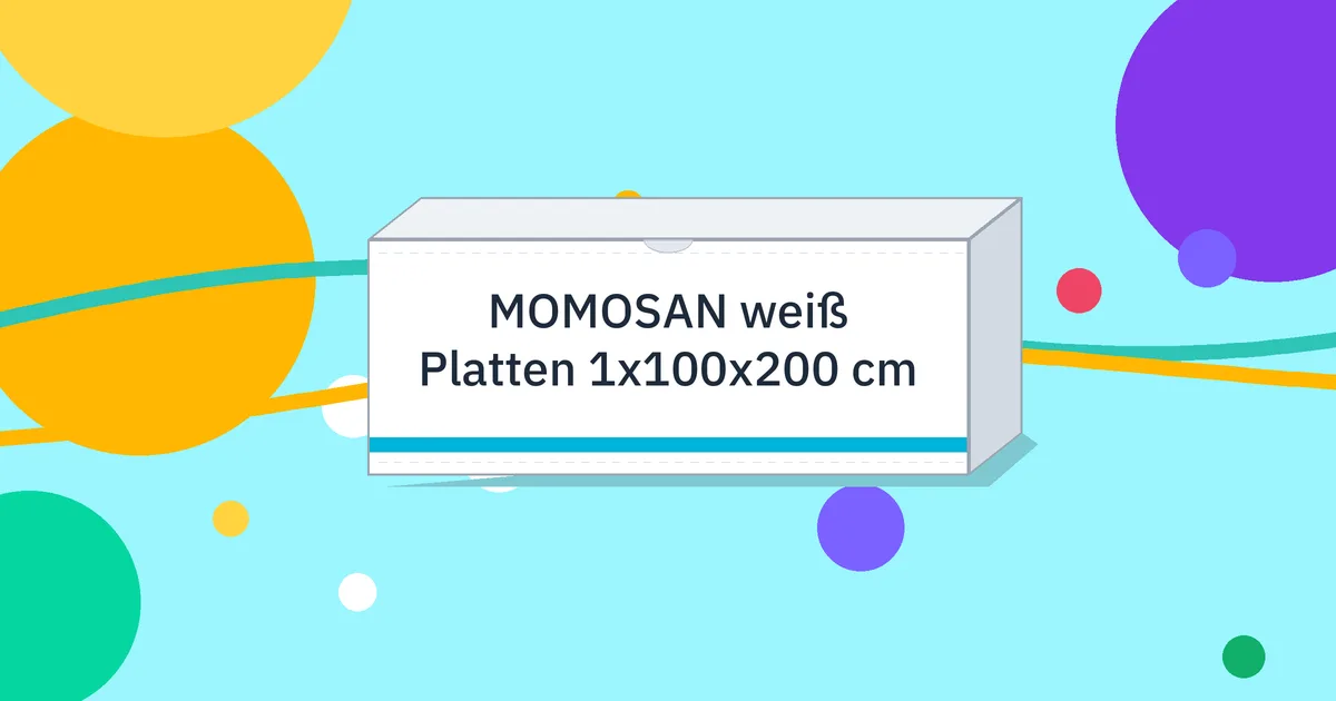 Symbolbild: Packung mit der Aufschrift MOMOSAN weiß Platten 1x100x200 cm (PZN 01651716) – Verfügbarkeit und Bezug in Apotheken in Frankfurt am Main