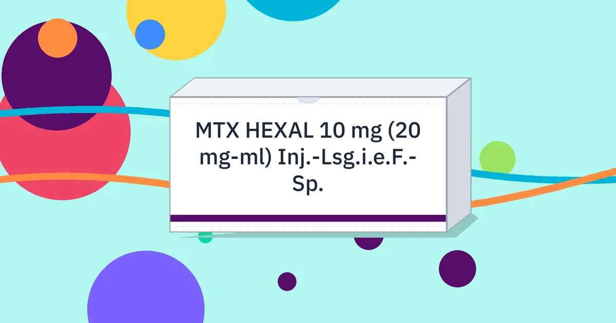 Symbolbild: Packung mit der Aufschrift MTX HEXAL 10 mg (20 mg-ml) Inj.-Lsg.i.e.F.-Sp. (PZN 09218798) – Verfügbarkeit und Bezug in Apotheken in Frankfurt am Main