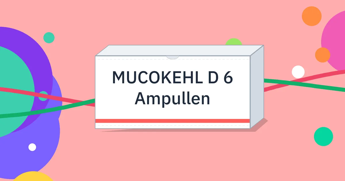 Symbolbild: Packung mit der Aufschrift MUCOKEHL D 6 Ampullen (PZN 03206618) – Verfügbarkeit und Bezug in Apotheken in Frankfurt am Main