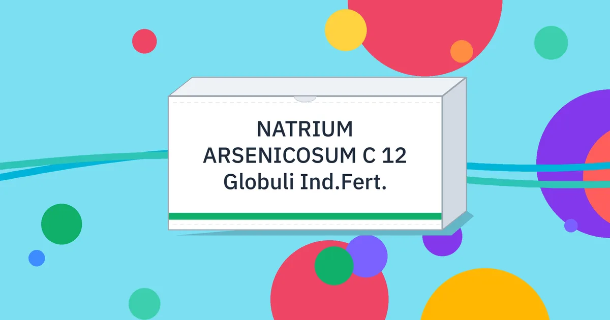 Symbolbild: Packung mit der Aufschrift NATRIUM ARSENICOSUM C 12 Globuli Ind.Fert. (PZN 17718977) – Verfügbarkeit und Bezug in Apotheken in Frankfurt am Main