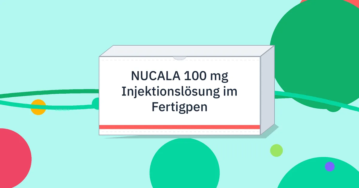 Symbolbild: Packung mit der Aufschrift NUCALA 100 mg Injektionslösung im Fertigpen (PZN 16394231) – Verfügbarkeit und Bezug in Apotheken in Frankfurt am Main