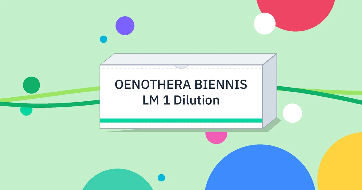Symbolbild: Packung mit der Aufschrift OENOTHERA BIENNIS LM 1 Dilution (PZN 13622683) – Verfügbarkeit und Bezug in Apotheken in Frankfurt am Main