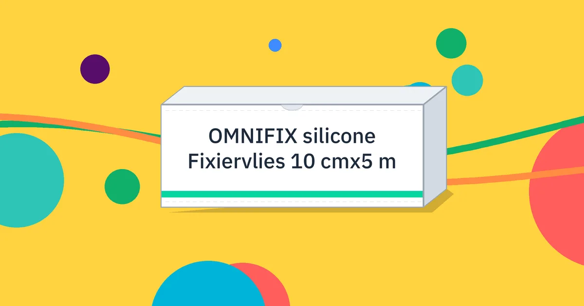 Symbolbild: Packung mit der Aufschrift OMNIFIX silicone Fixiervlies 10 cmx5 m (PZN 20270517) – Verfügbarkeit und Bezug in Apotheken in Frankfurt am Main