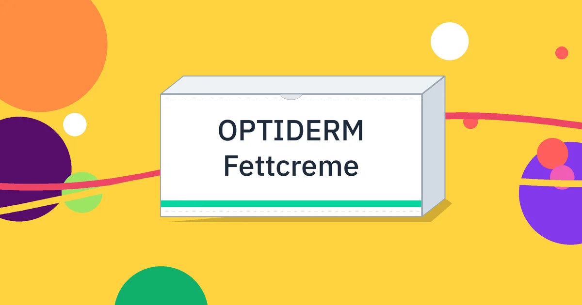 Symbolbild: Packung mit der Aufschrift OPTIDERM Fettcreme (PZN 02247609) – Verfügbarkeit und Bezug in Apotheken in Frankfurt am Main