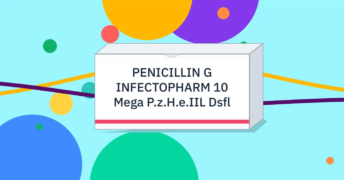 Symbolbild: Packung mit der Aufschrift PENICILLIN G INFECTOPHARM 10 Mega P.z.H.e.IIL Dsfl (PZN 12602804) – Verfügbarkeit und Bezug in Apotheken in Frankfurt am Main
