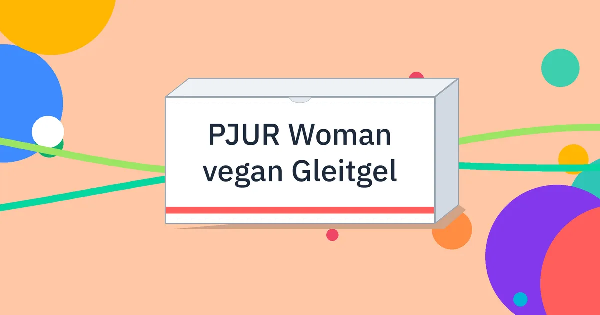 Symbolbild: Packung mit der Aufschrift PJUR Woman vegan Gleitgel (PZN 14367253) – Verfügbarkeit und Bezug in Apotheken in Frankfurt am Main