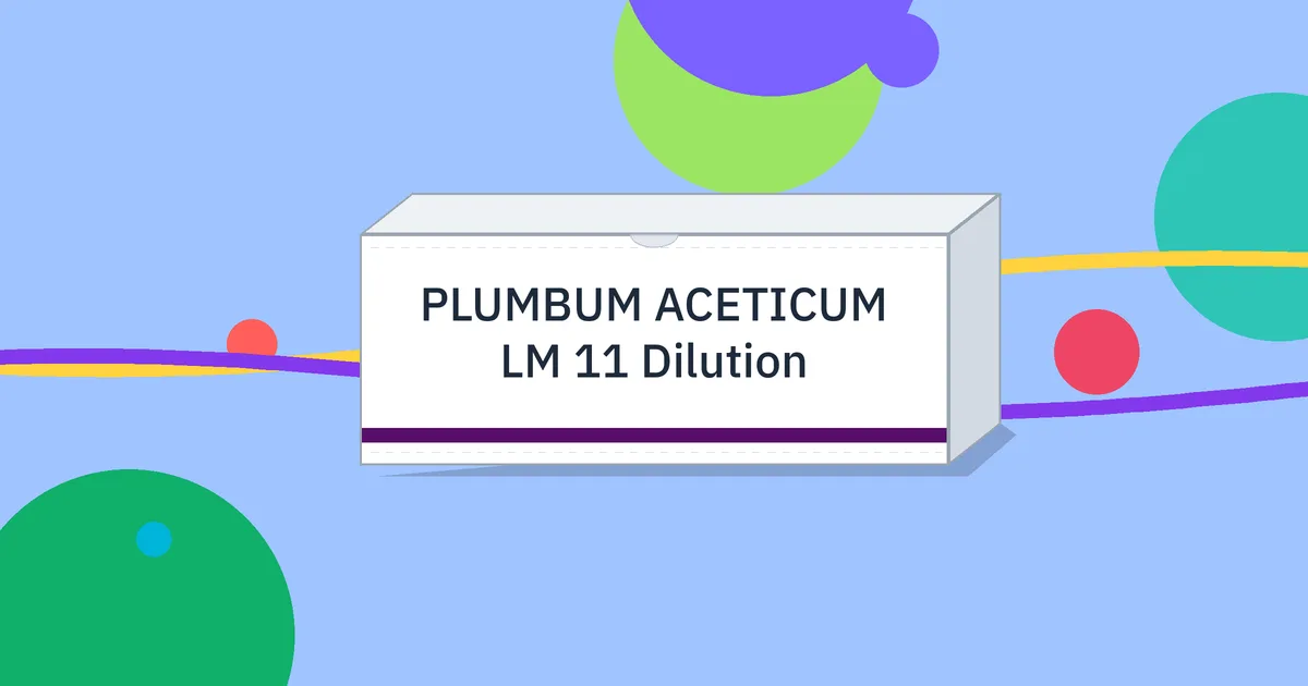 Symbolbild: Packung mit der Aufschrift PLUMBUM ACETICUM LM 11 Dilution (PZN 13038808) – Verfügbarkeit und Bezug in Apotheken in Frankfurt am Main