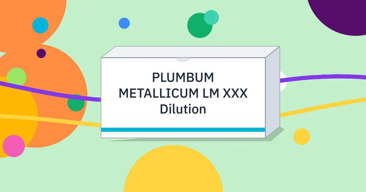 Symbolbild: Packung mit der Aufschrift PLUMBUM METALLICUM LM XXX Dilution (PZN 02675570) – Verfügbarkeit und Bezug in Apotheken in Frankfurt am Main