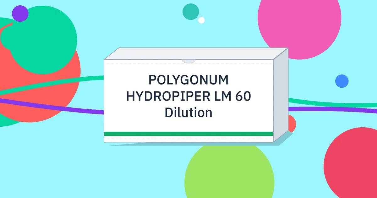 Symbolbild: Packung mit der Aufschrift POLYGONUM HYDROPIPER LM 60 Dilution (PZN 13662665) – Verfügbarkeit und Bezug in Apotheken in Frankfurt am Main
