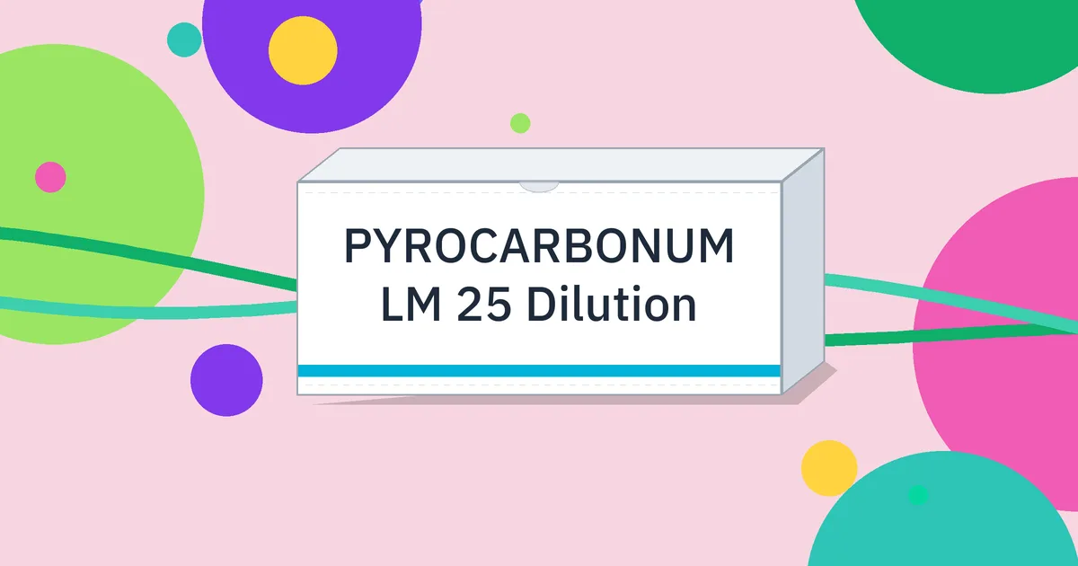 Symbolbild: Packung mit der Aufschrift PYROCARBONUM LM 25 Dilution (PZN 13672876) – Verfügbarkeit und Bezug in Apotheken in Frankfurt am Main