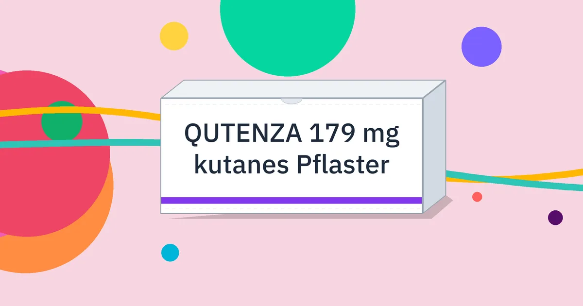 Symbolbild: Packung mit der Aufschrift QUTENZA 179 mg kutanes Pflaster (PZN 15657384) – Verfügbarkeit und Bezug in Apotheken in Frankfurt am Main