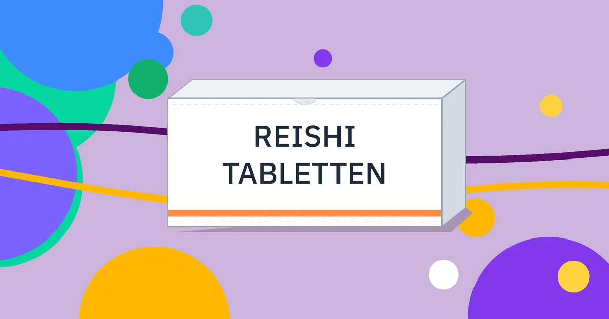 Symbolbild: Packung mit der Aufschrift REISHI TABLETTEN (PZN 00114985) – Verfügbarkeit und Bezug in Apotheken in Frankfurt am Main