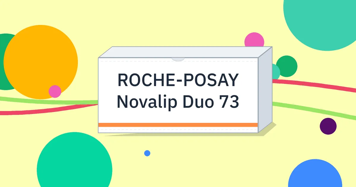 Symbolbild: Packung mit der Aufschrift ROCHE-POSAY Novalip Duo 73 (PZN 09394087) – Verfügbarkeit und Bezug in Apotheken in Frankfurt am Main